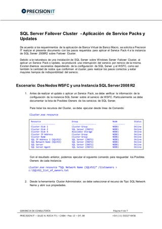 SQL Server and Windows Server Failover Cluster Patching Step by Step | DOCX