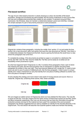Tracking Media Assets In A Shared-Storage Production System | PDF