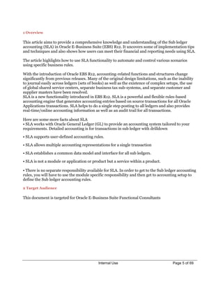 White Paper Oracle Subledger Accounting | PDF