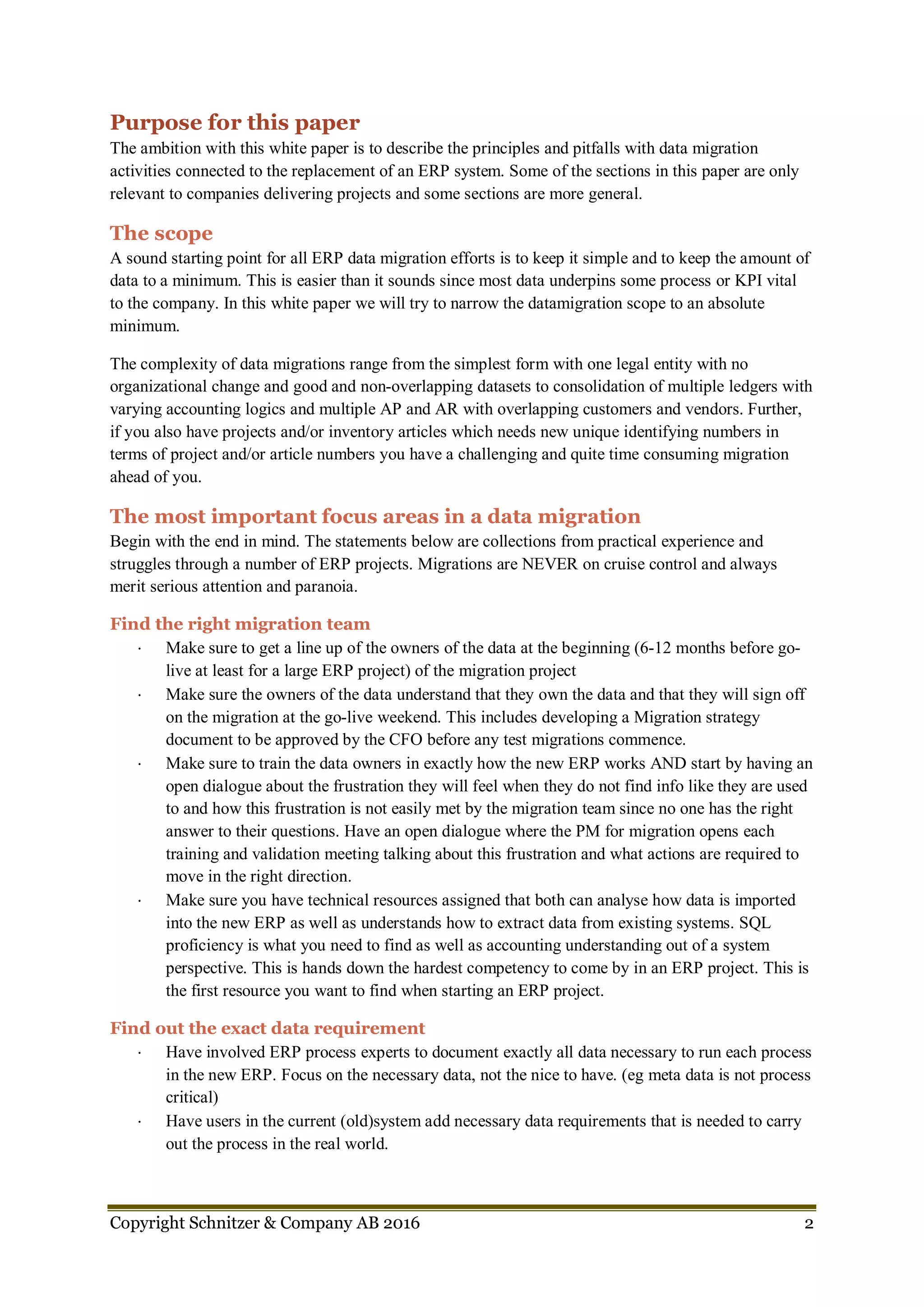 White paper surviving an erp data migration | PDF