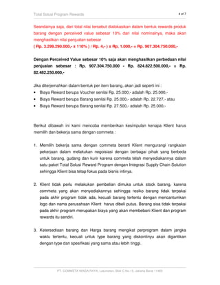 White Paper Tentang Points Reward & Loyalti Program | PDF