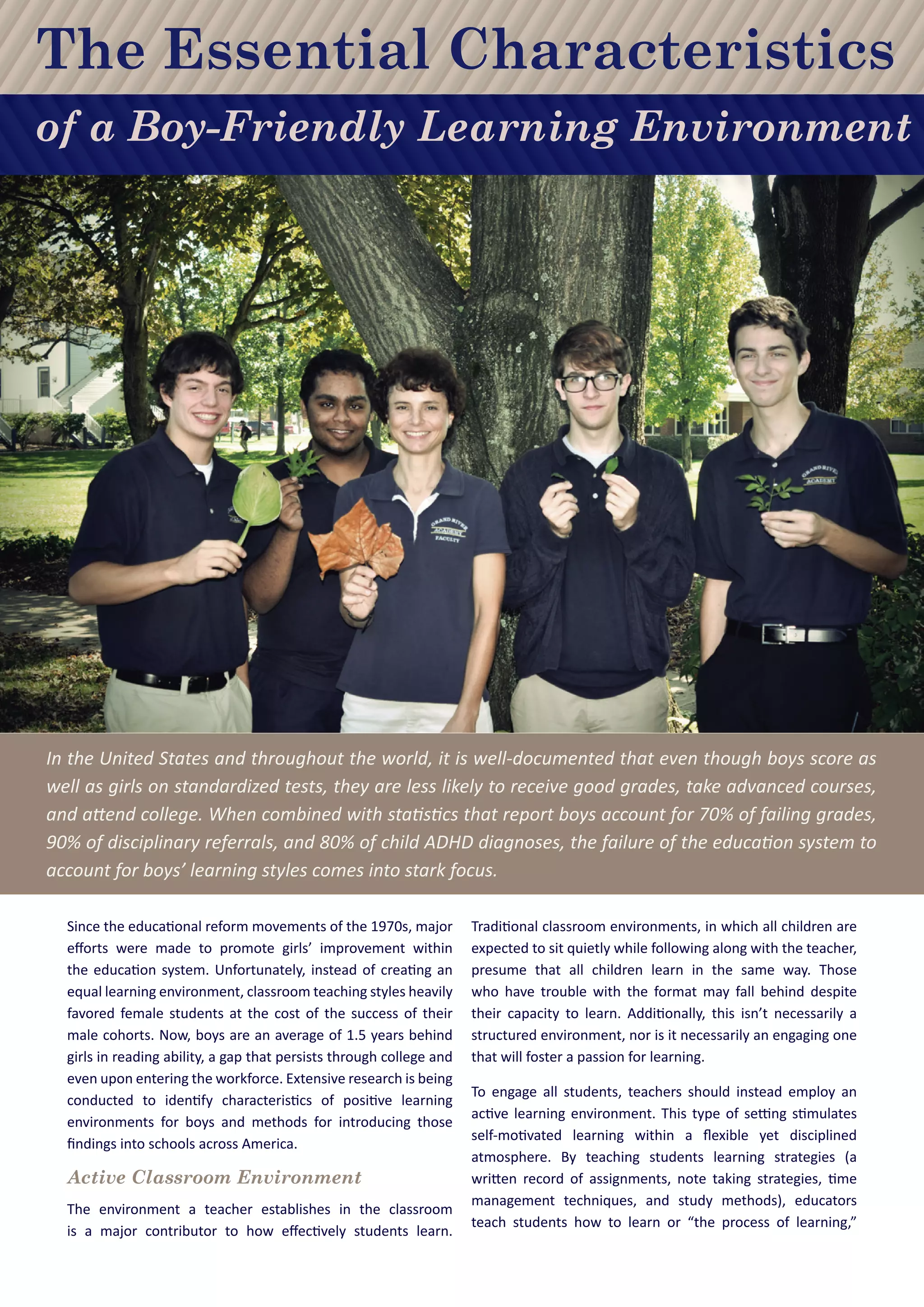 White Paper: The Essential Characteristics of a Boy-Friendly Learning ...