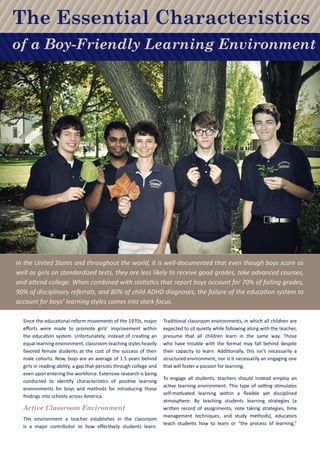 White Paper: The Essential Characteristics of a Boy-Friendly Learning ...