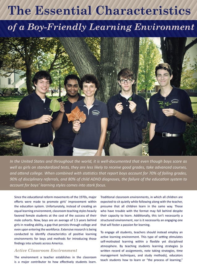 White Paper: The Essential Characteristics of a Boy-Friendly Learning ...