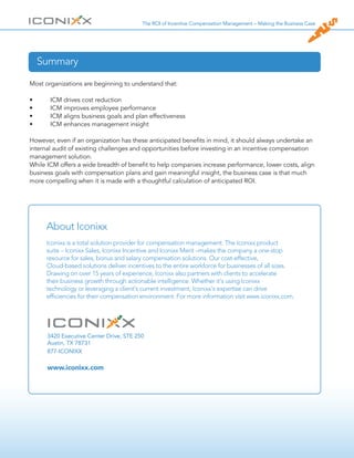 Whitepaper: The ROI of Incentive Compensation Management | PDF