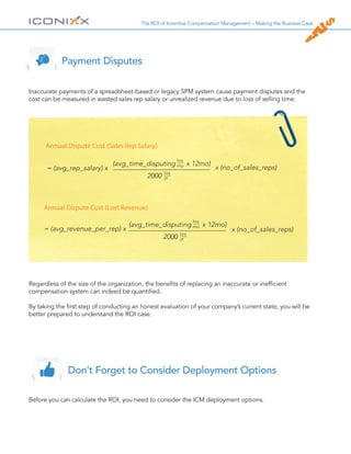 Whitepaper: The ROI of Incentive Compensation Management | PDF