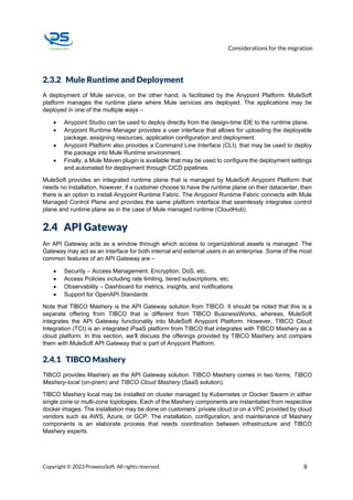 TIBCO BW6 and MuleSoft Anypoint Platform | PDF