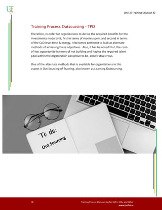 Training Process Outsourcing for SME/SMB: Why and What - A White Paper ...