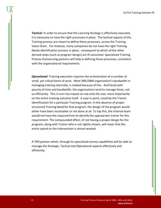 Training Process Outsourcing for SME/SMB: Why and What - A White Paper ...