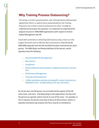 Training Process Outsourcing for SME/SMB: Why and What - A White Paper ...