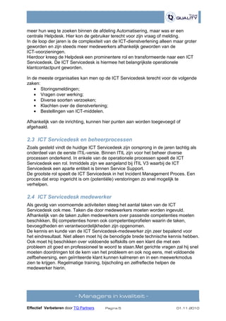 Whitepaper Servicedesk effectief verbeteren | PDF