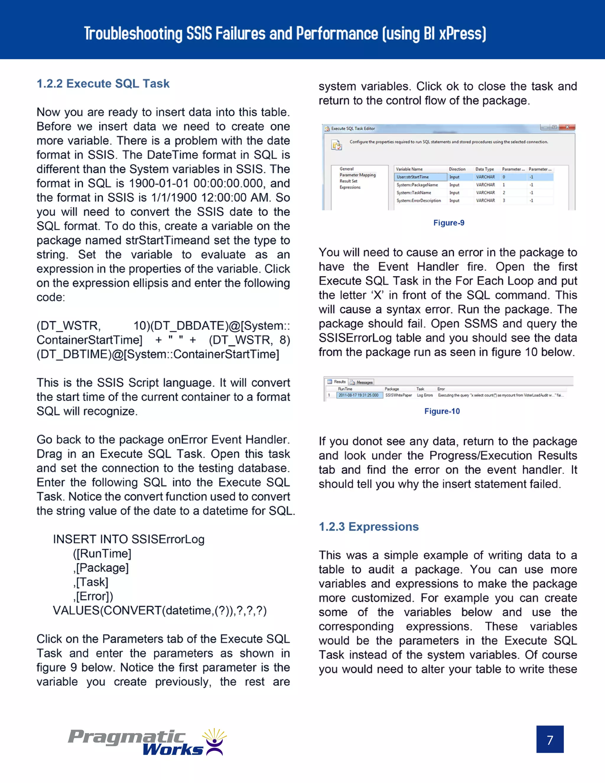 Whitepaper Troubleshooting SSIS Failures and Performance using BI xPress | PDF