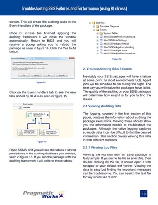 Whitepaper Troubleshooting SSIS Failures and Performance using BI xPress | PDF
