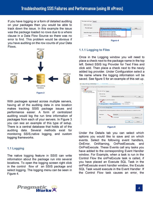 Whitepaper Troubleshooting SSIS Failures and Performance using BI xPress | PDF
