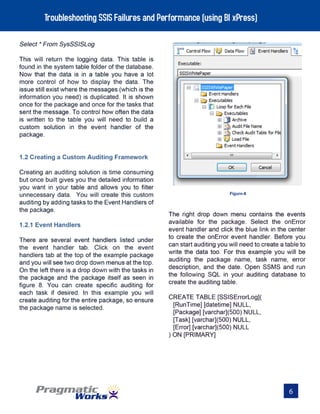 Whitepaper Troubleshooting SSIS Failures and Performance using BI xPress | PDF