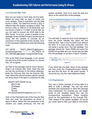 Whitepaper Troubleshooting SSIS Failures and Performance using BI xPress | PDF