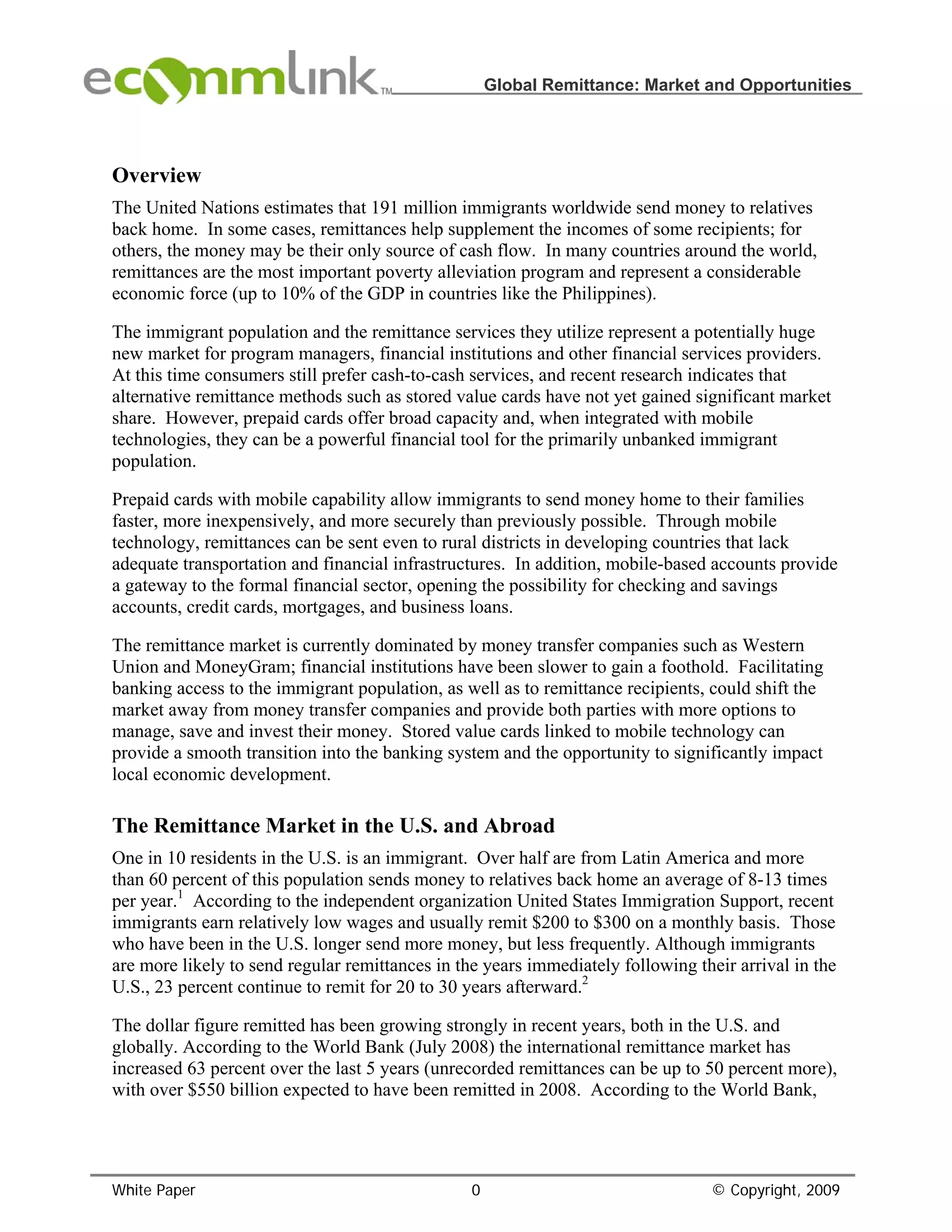 White Paper Unbanked Remittance 2 | PDF