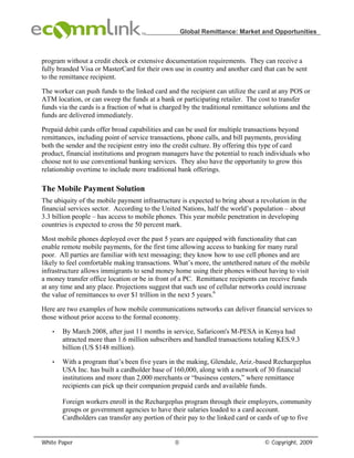 White Paper Unbanked Remittance 2 | PDF