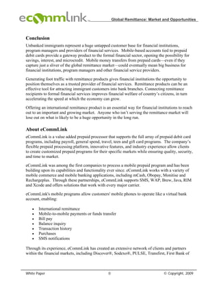 White Paper Unbanked Remittance 2 | PDF