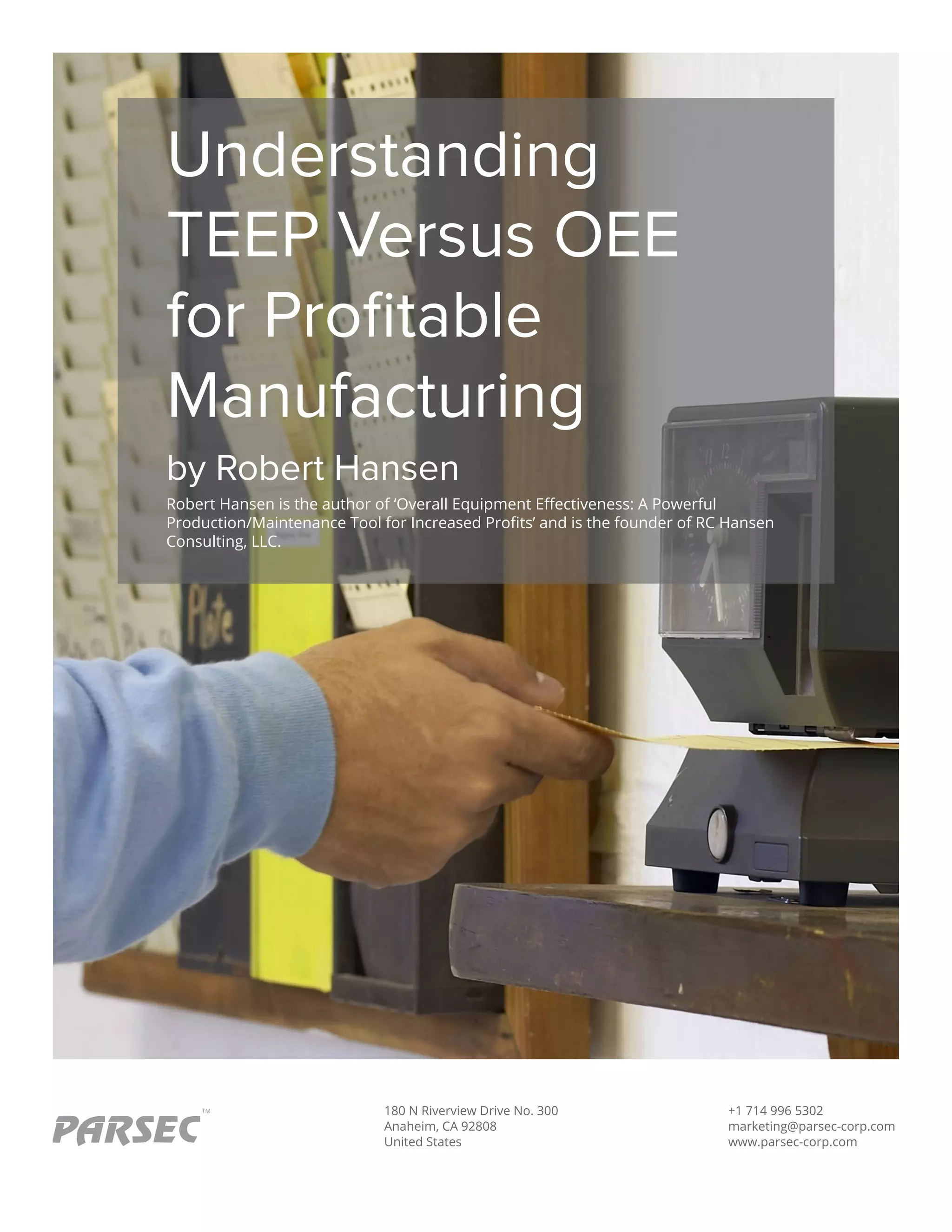 Understanding Teep vs OEE | PDF