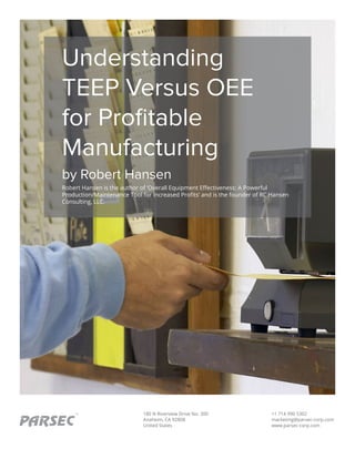 Understanding Teep vs OEE | PDF