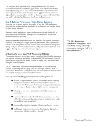 Avoid Three Common Pitfalls With VoIP Readiness Assessments | PDF