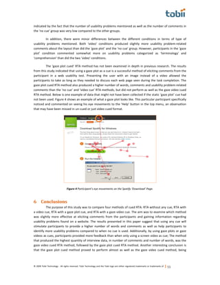 Using Retrospective Think Aloud With Eye Tracking Usability Testing | PDF