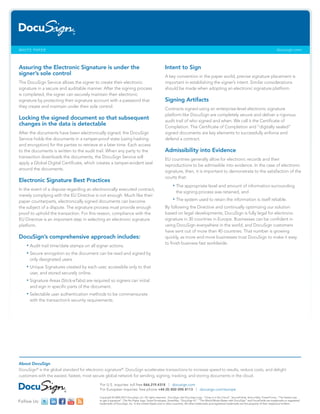 Whitepaper: What You Should Know About eSignature Law | PDF | Desktop ...