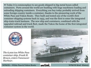 White Pass & Yukon Route | PDF