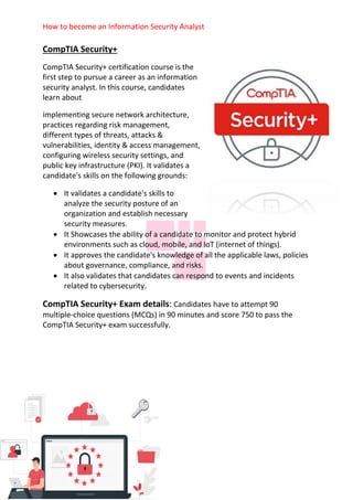 Information Security Analyst- Infosec train | PDF