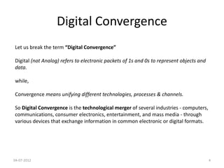White pepper 4th july digital convergence | PPT