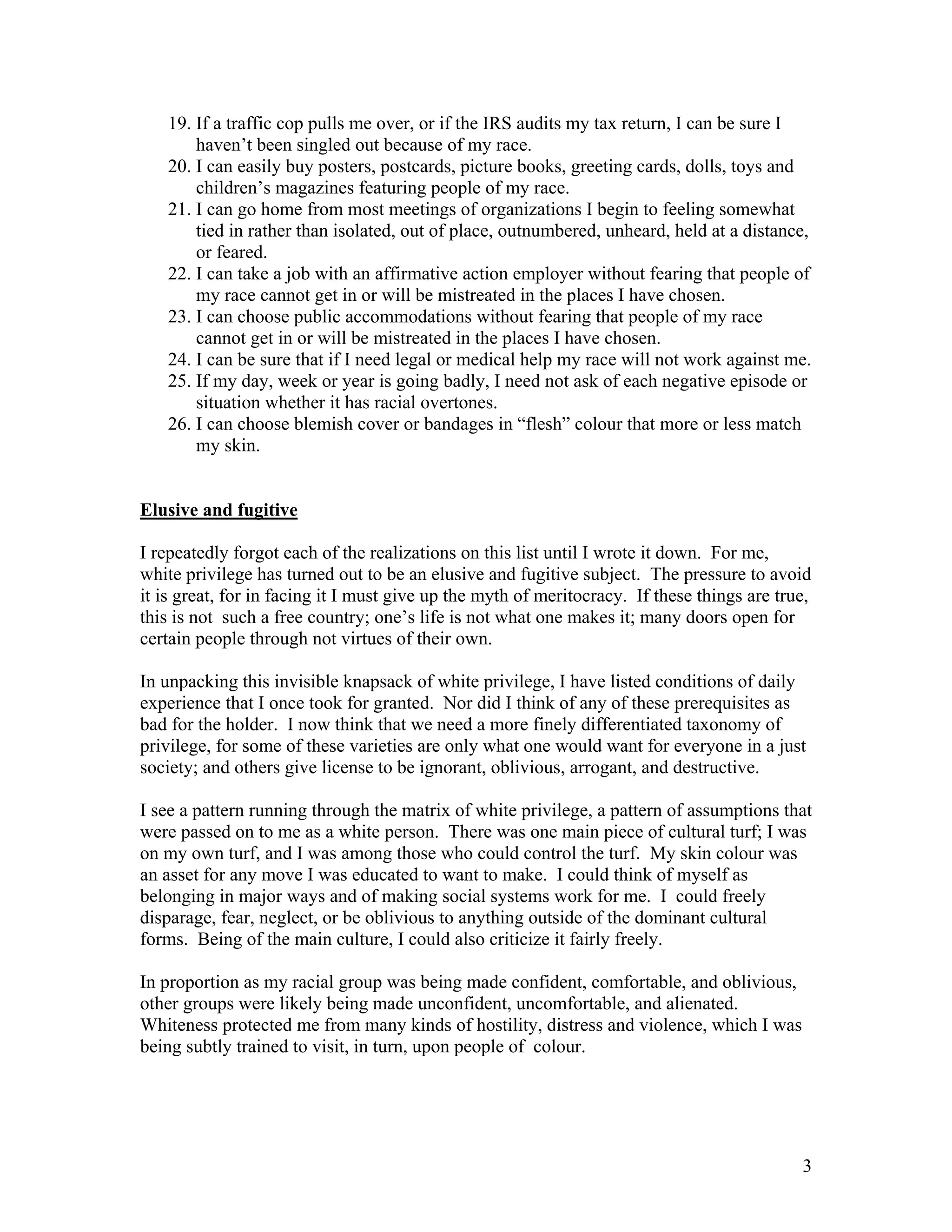 White Privilege | PDF