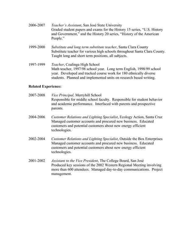 White, richard b curriculum vitae | PDF