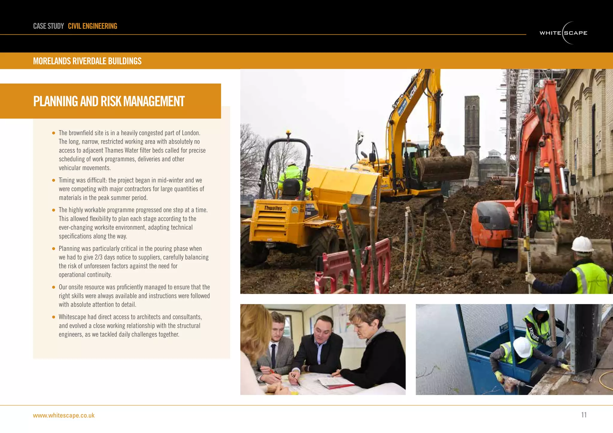 Whitescape Civil Engineering Case Study | PPT