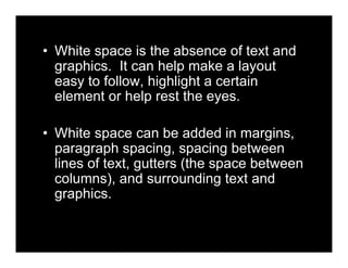Principles of Graphic Design: White Space | PDF