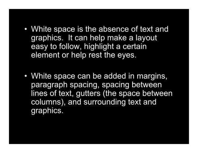 Principles of Graphic Design: White Space | PDF