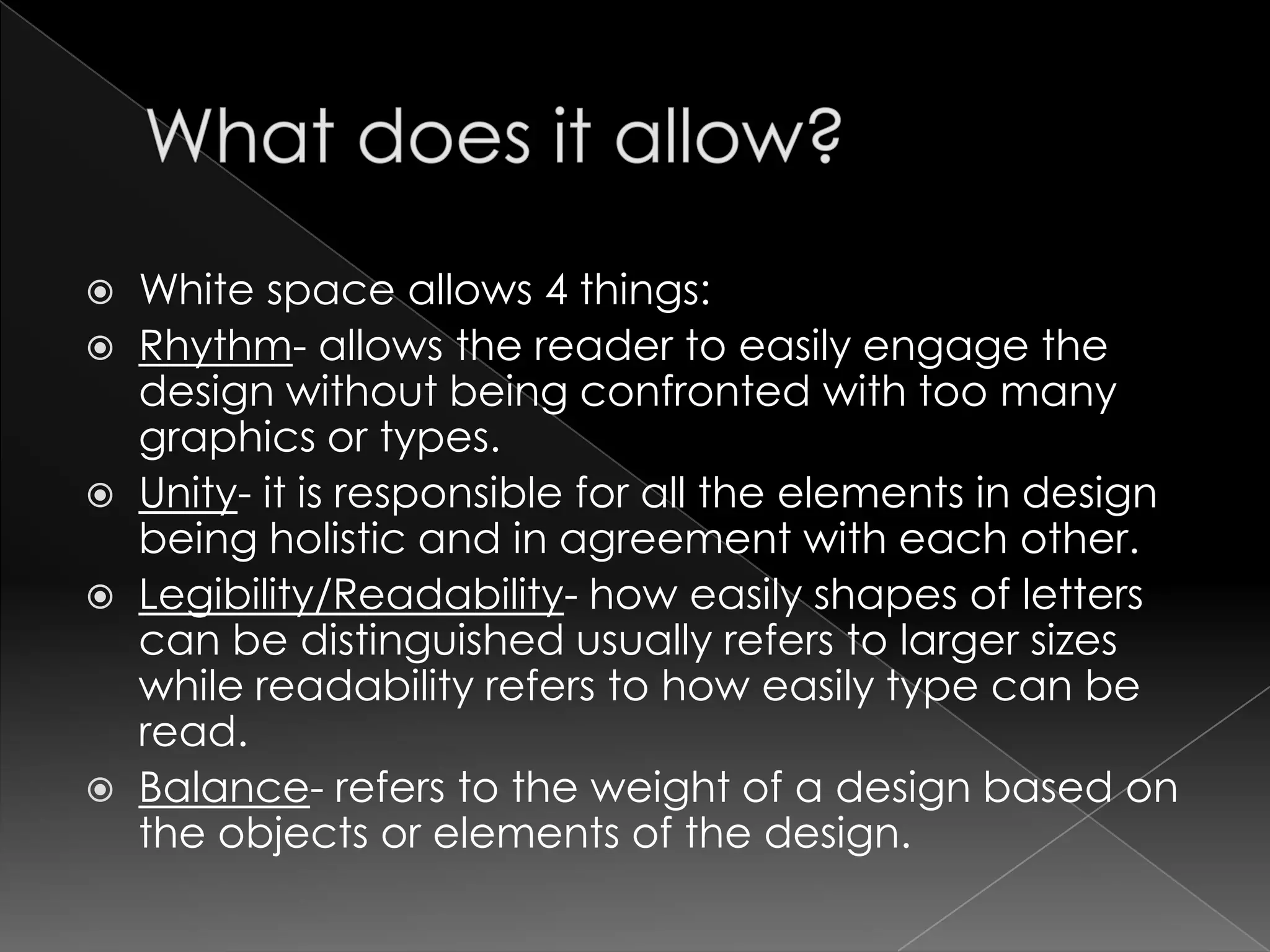 Whitespace a principle of design | PPTX