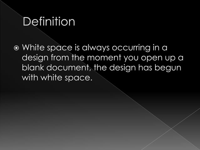 Whitespace a principle of design | PPTX
