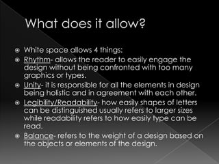 Whitespace a principle of design | PPTX