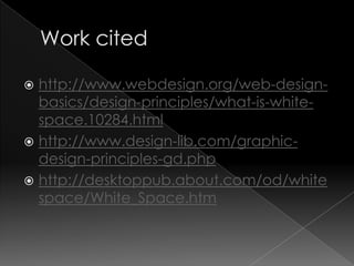 Whitespace a principle of design | PPTX