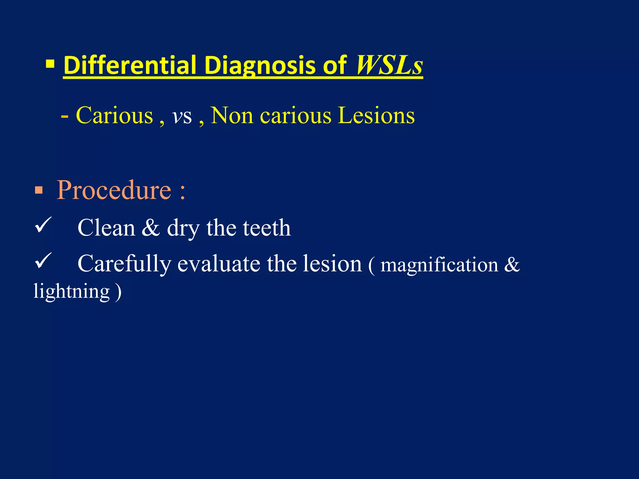 White spot lesions | PDF