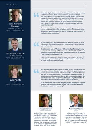 White Star Capital Canadian Venture Capital Landscape 2019 | PDF