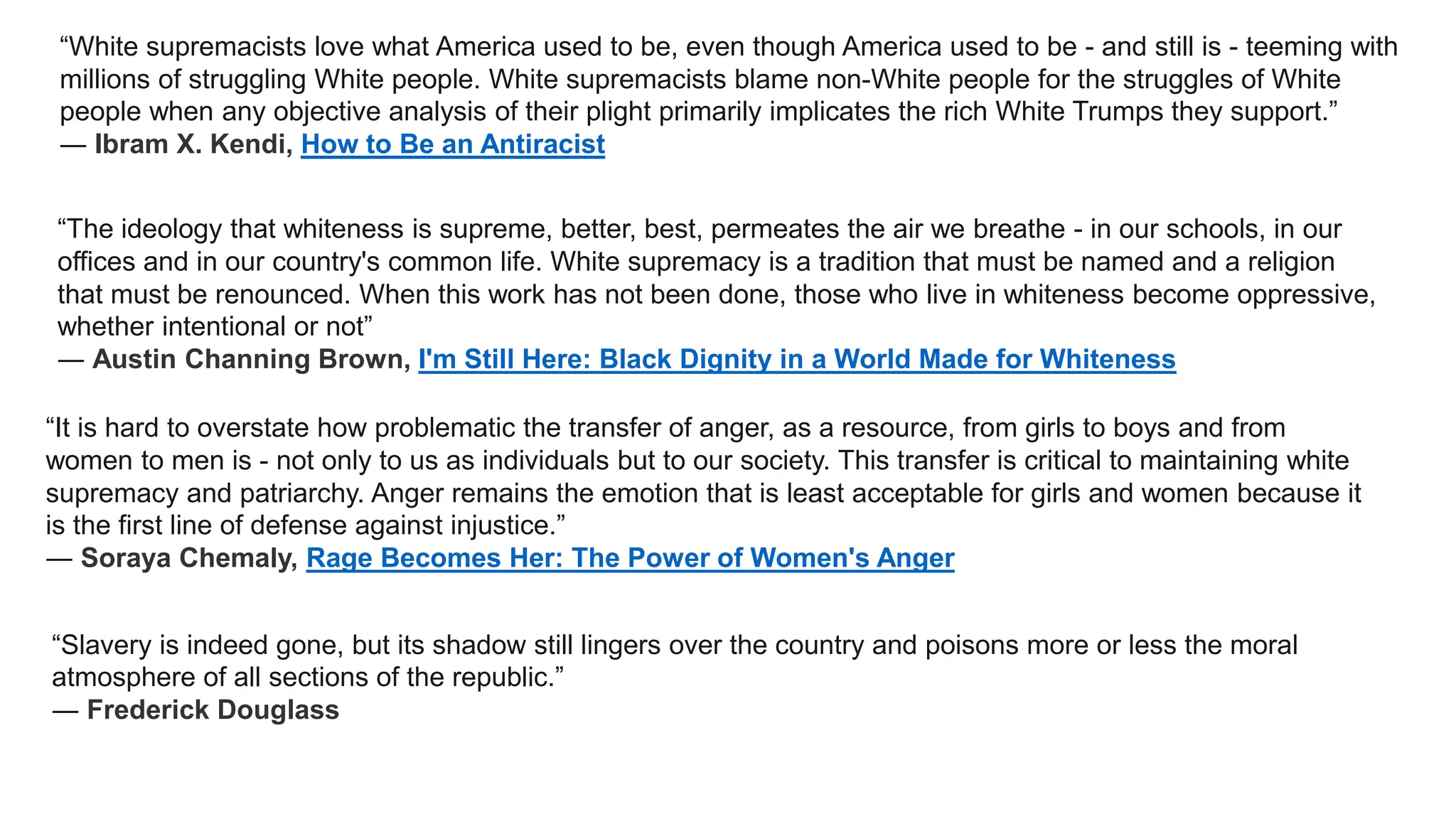 White Supremacy Quotes | PPTX