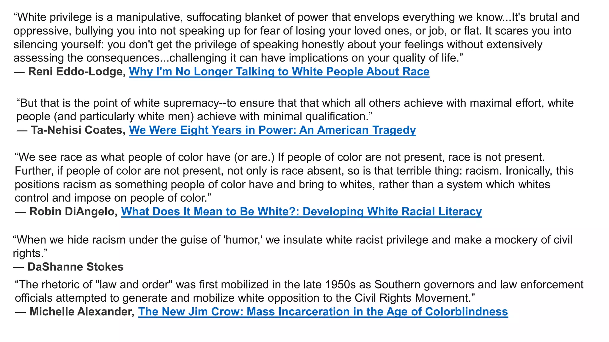 White Supremacy Quotes | PPTX