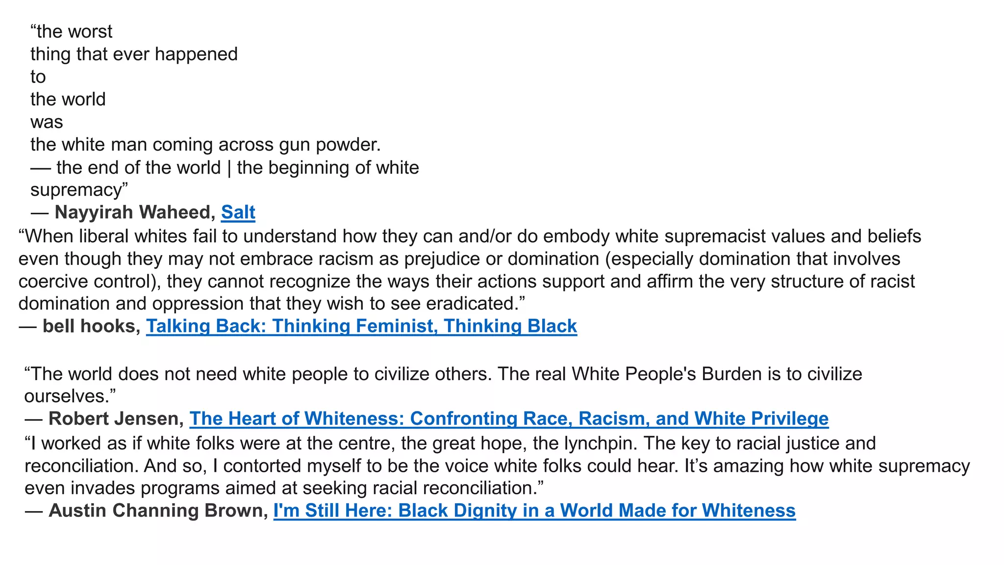 White Supremacy Quotes | PPTX