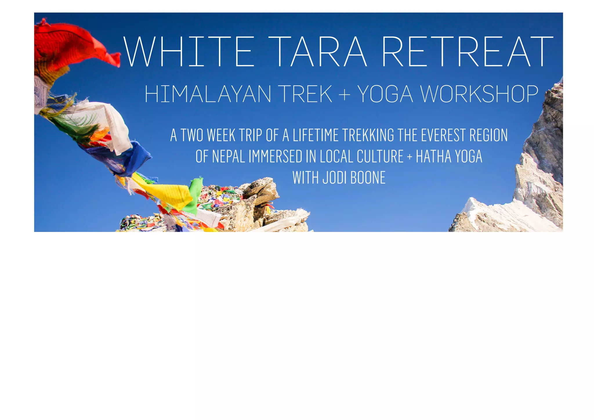 WHITE TARA HIMALAYAN YOGA + TREK | PDF