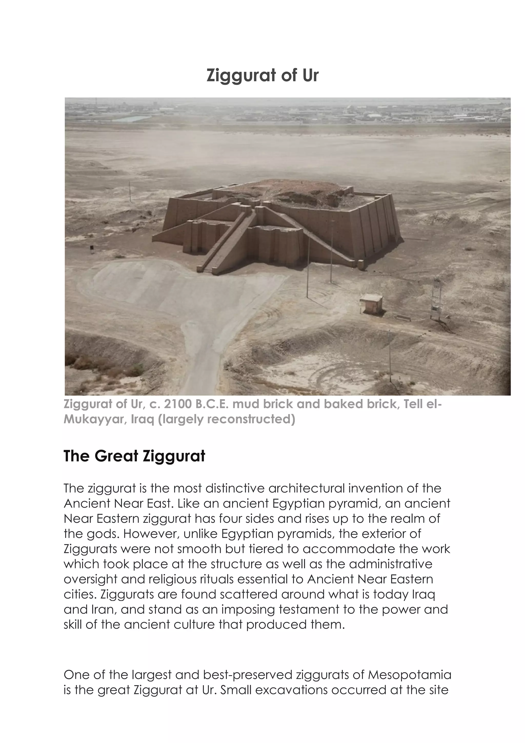 White temple and ziggurat OF UR | PDF