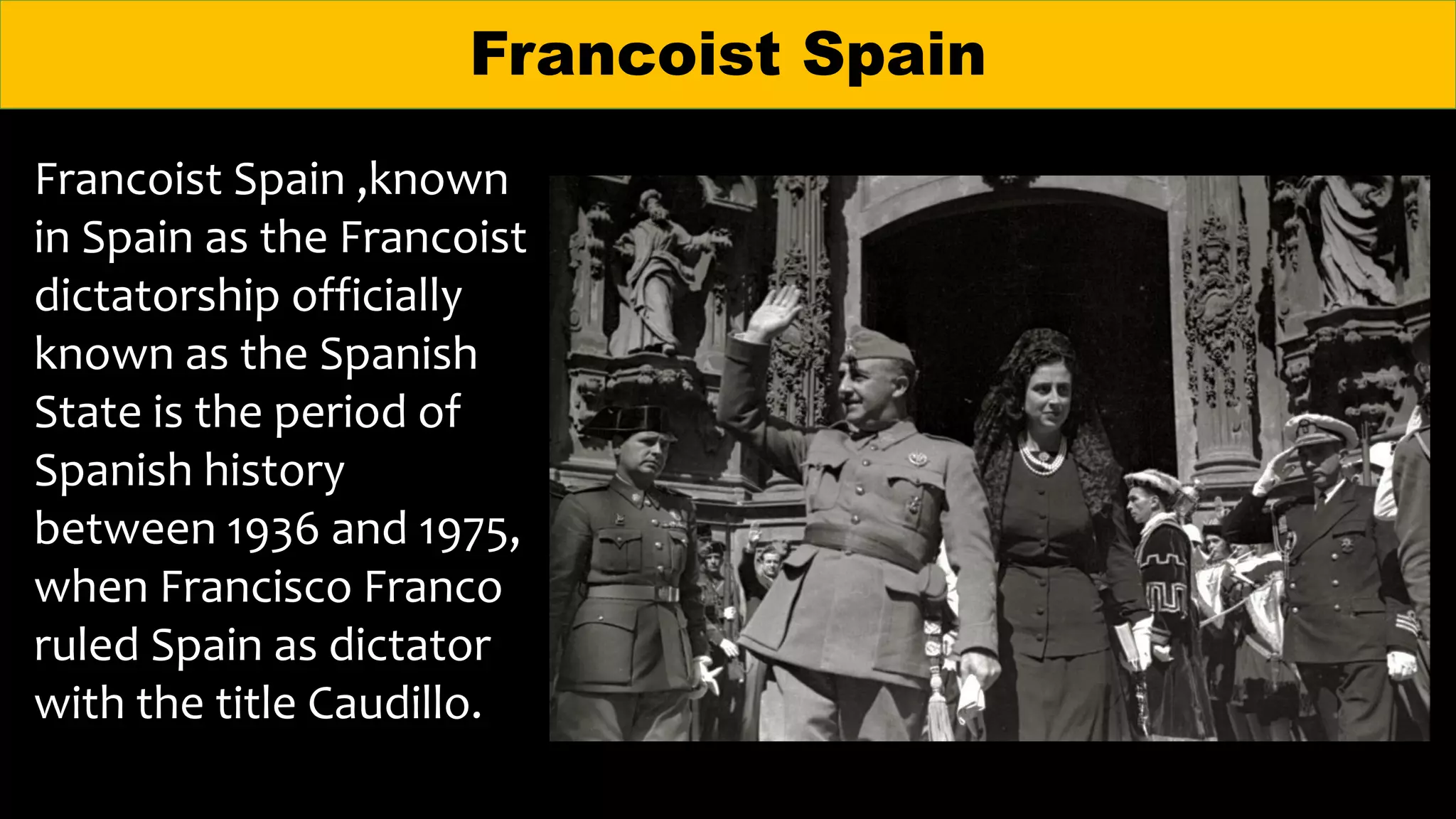 White Terror (Spain) | PPT
