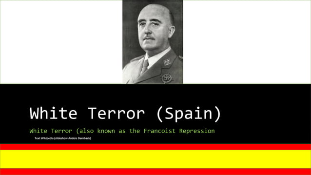 White Terror (Spain) | PPT