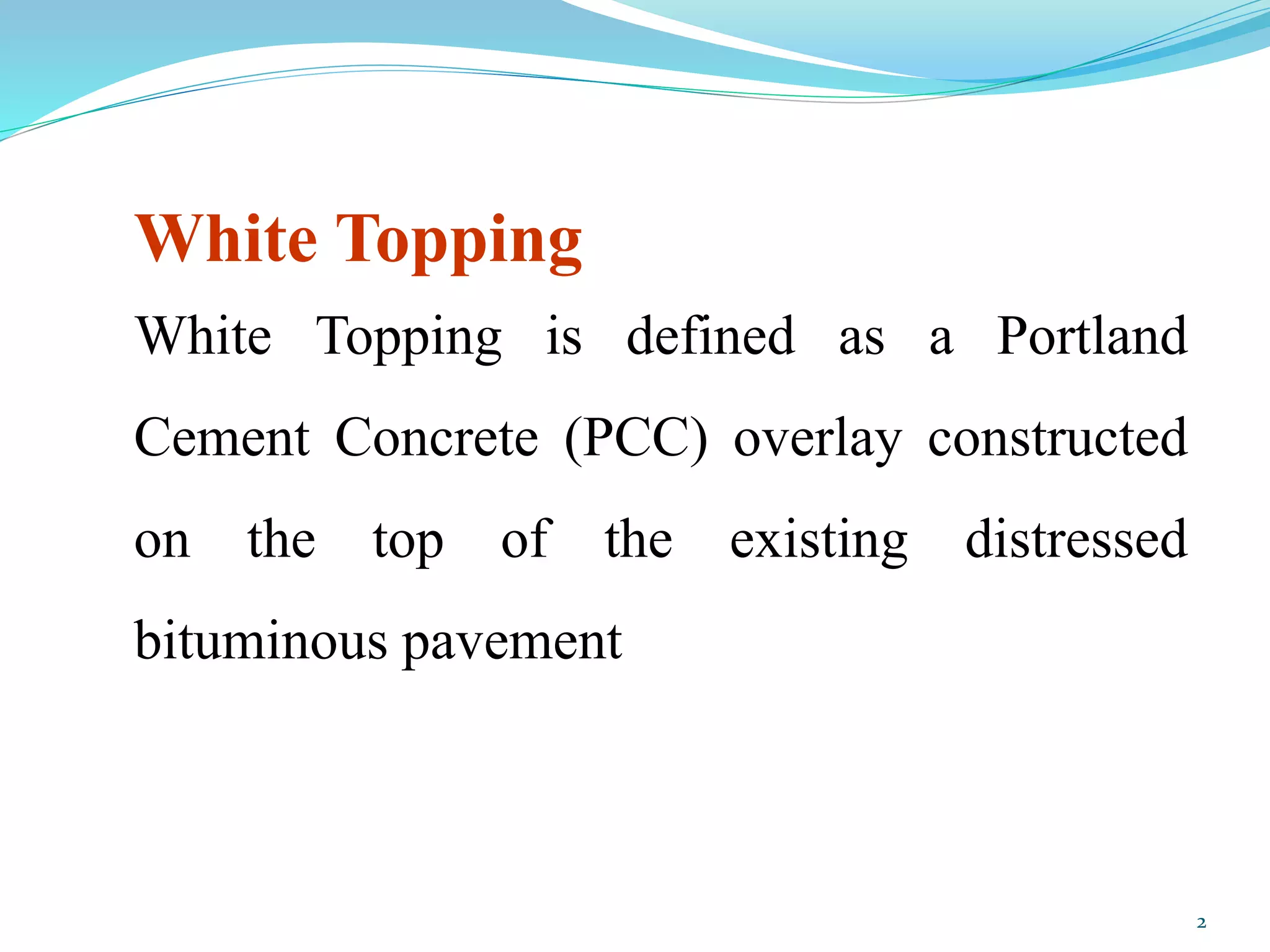 White topping | PPTX